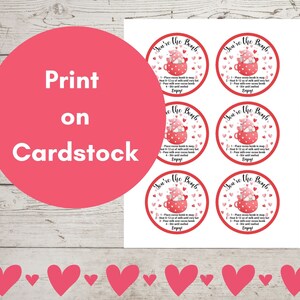 Hot Cocoa Bomb Tags, You Are the Bomb Valentine Tag, Valentine Gnome ...