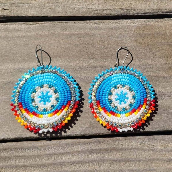 Beaded Native American Earrings