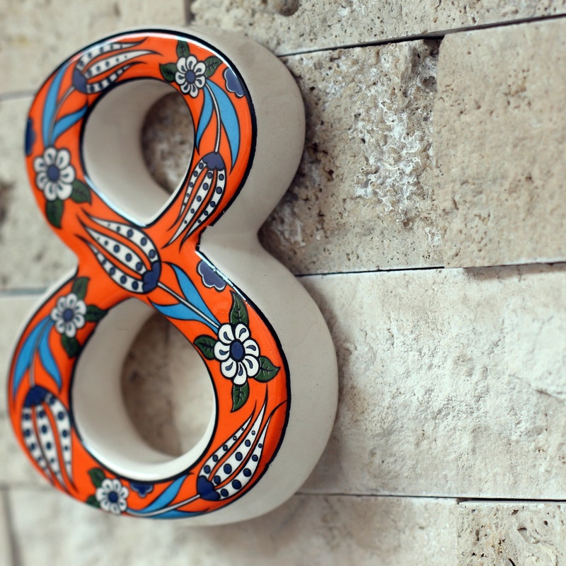 Mosaic House Numbers - Etsy