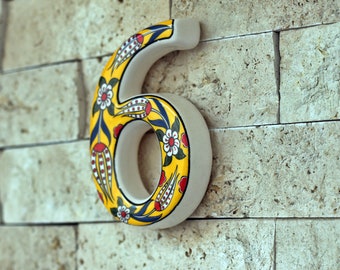 Ceramic Door Numbers - Etsy