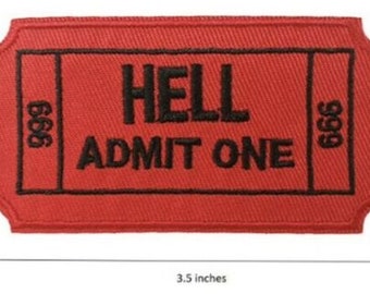 Hell Ticket Patch - Etsy