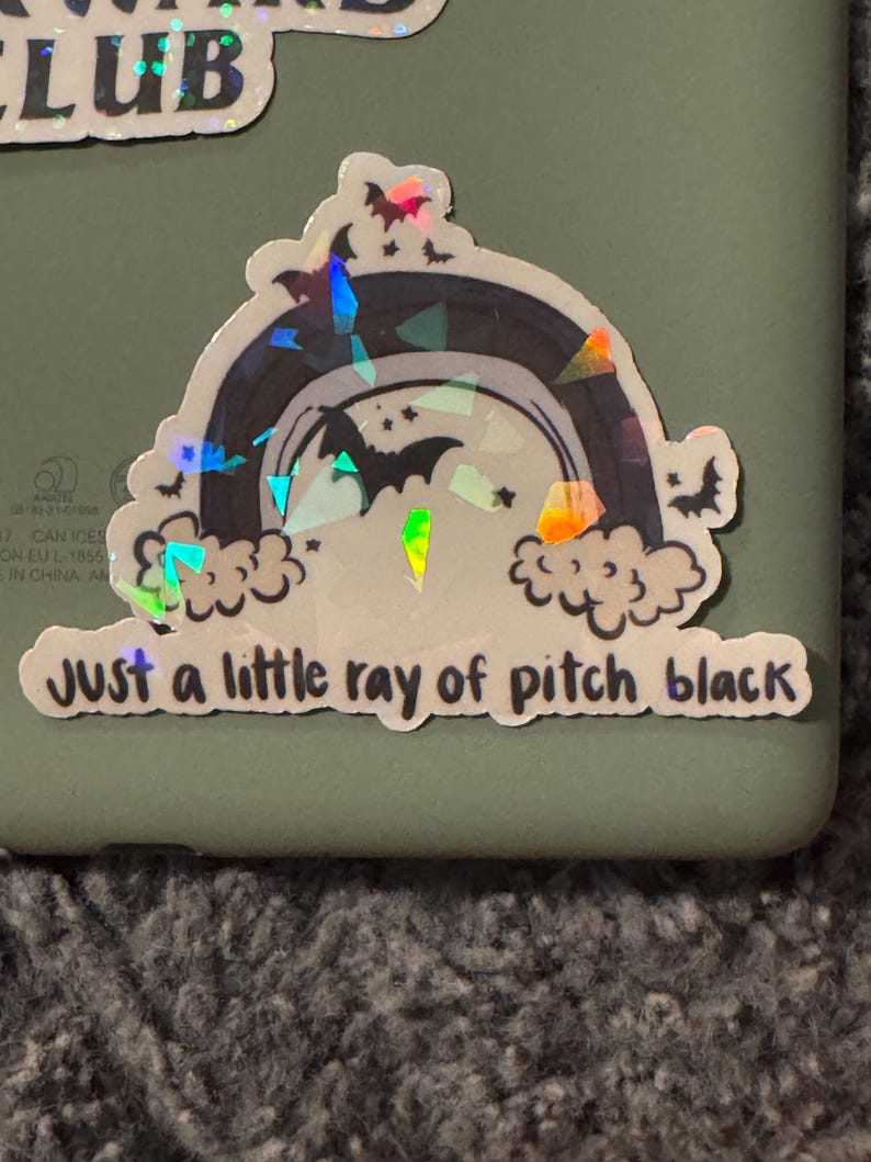 Little Ray of Pitch Black Sticker - Etsy