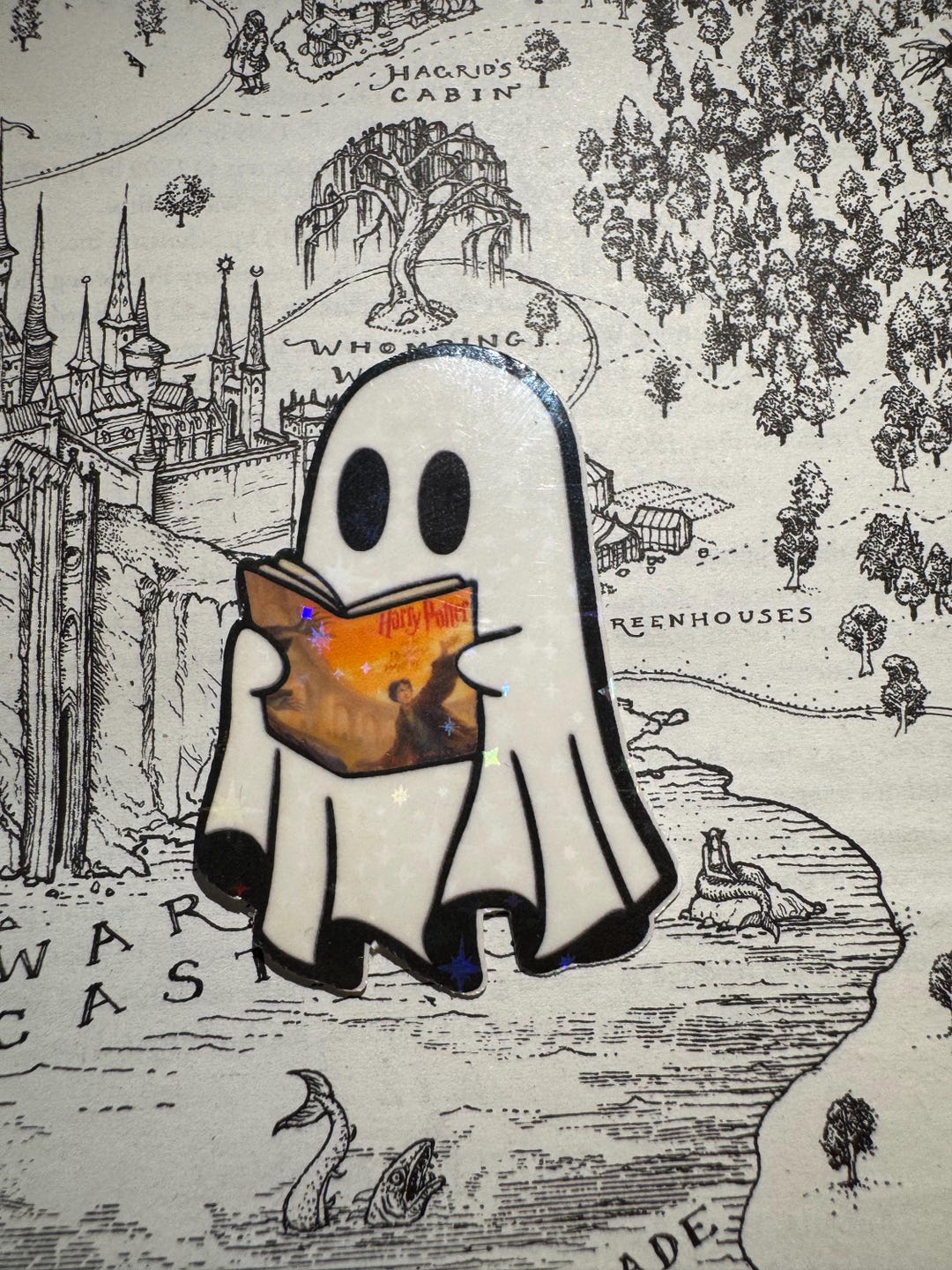 Ghost Reading Harry Potter and the Deathly Hallows - Etsy