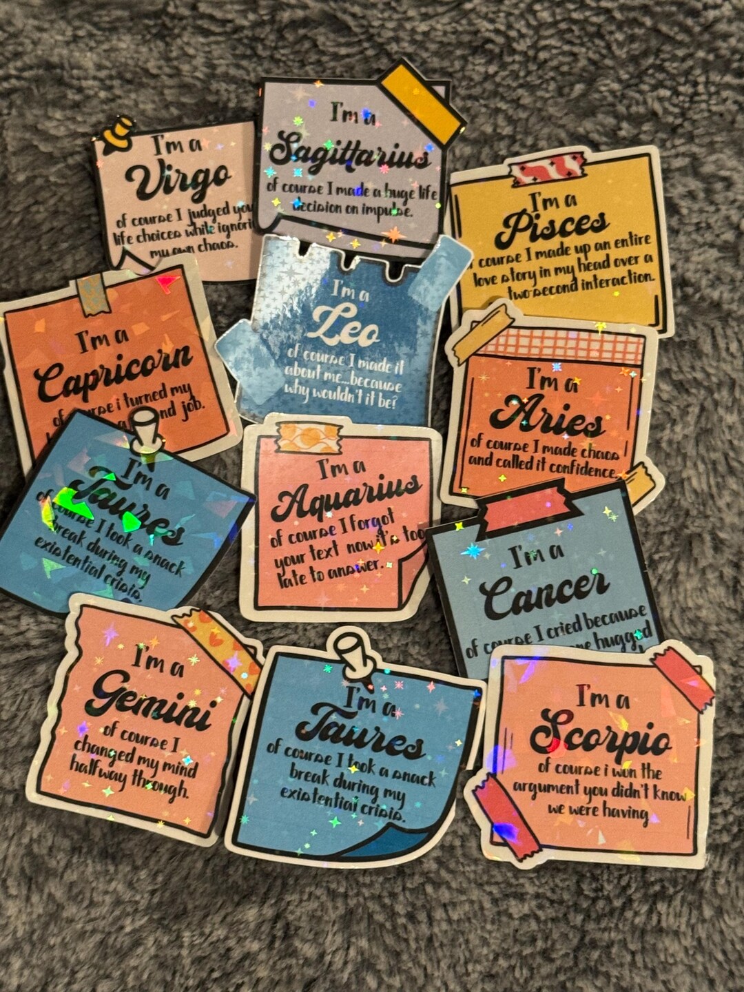Zodiac Stickers – Funny & Relatable Astrology Quotes! - Etsy