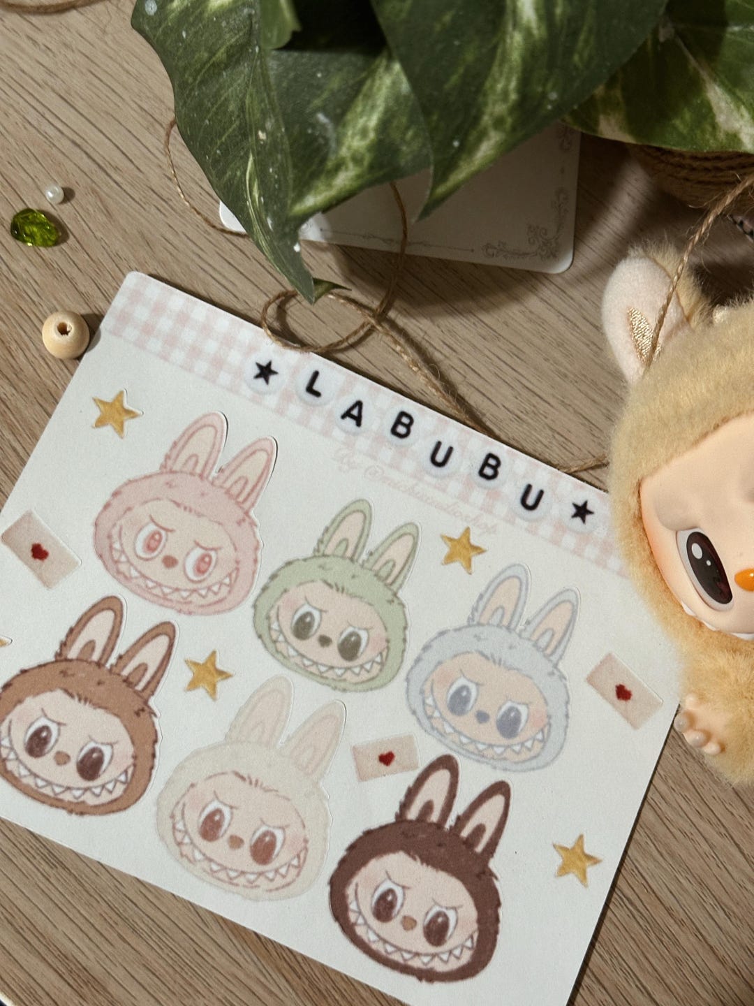 Labubu Inspired Sticker Sheet - Etsy