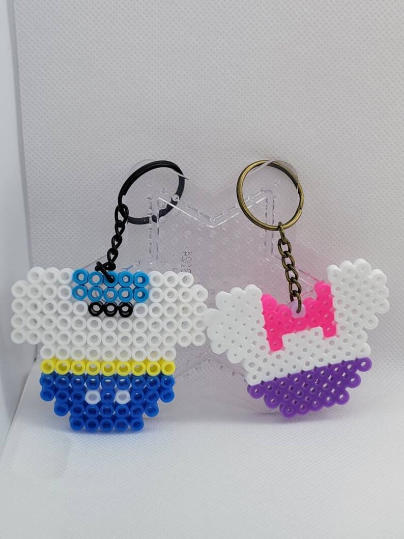 Disney Couples Perler Beads Key Chains - Etsy