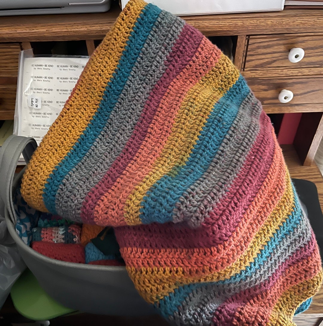 Double Crochet Lap Afghan - Etsy