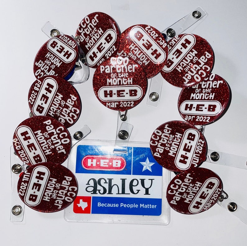 Partner of the Month HEB Badge Reels - Etsy
