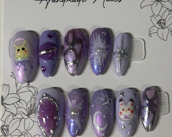 ZAYNE (love and Deep Space) Press on Nails - Etsy