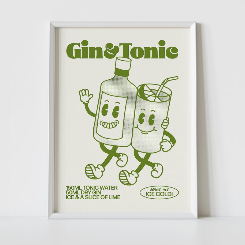 Gin Poster - Etsy