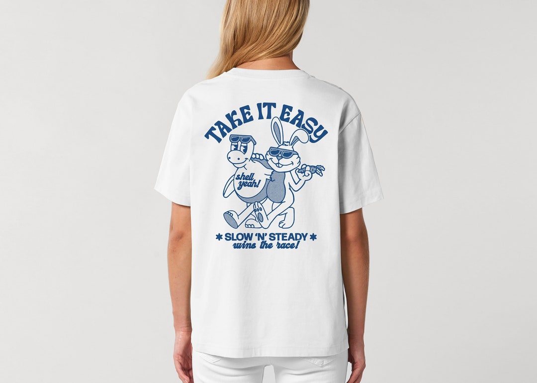 TAKE IT EASY T Shirt Unisex T Shirt Graphic T Shirt Retro Cartoon T Shirt Aesthetic T Shirt ...