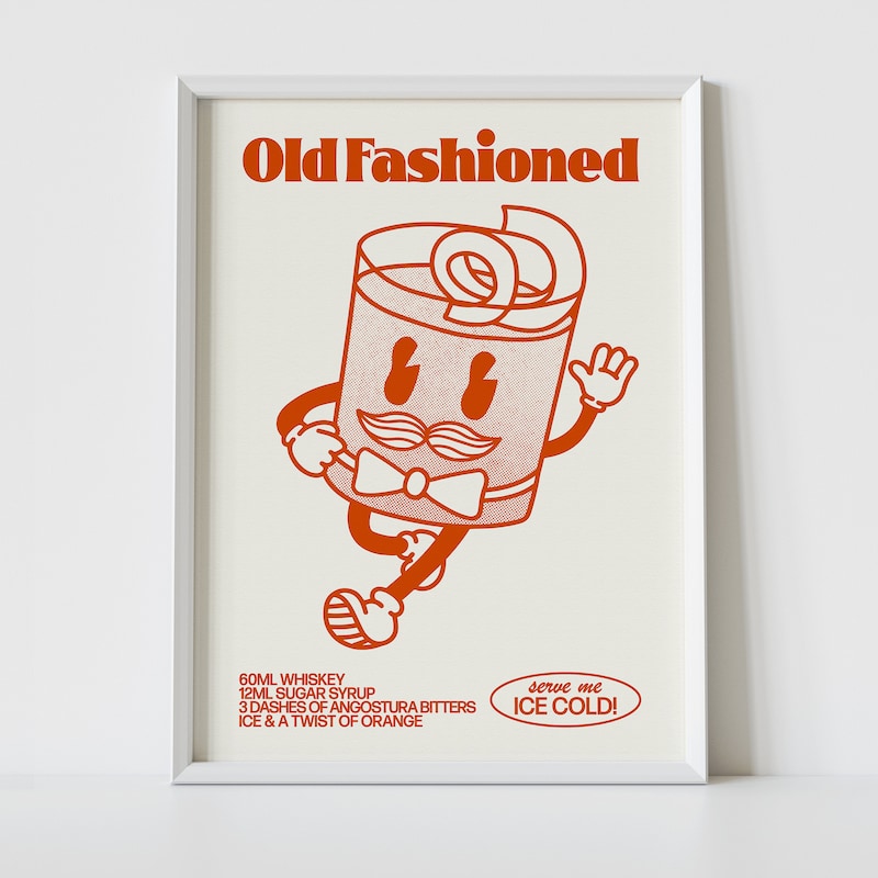 Retro Cocktail Glass - Etsy