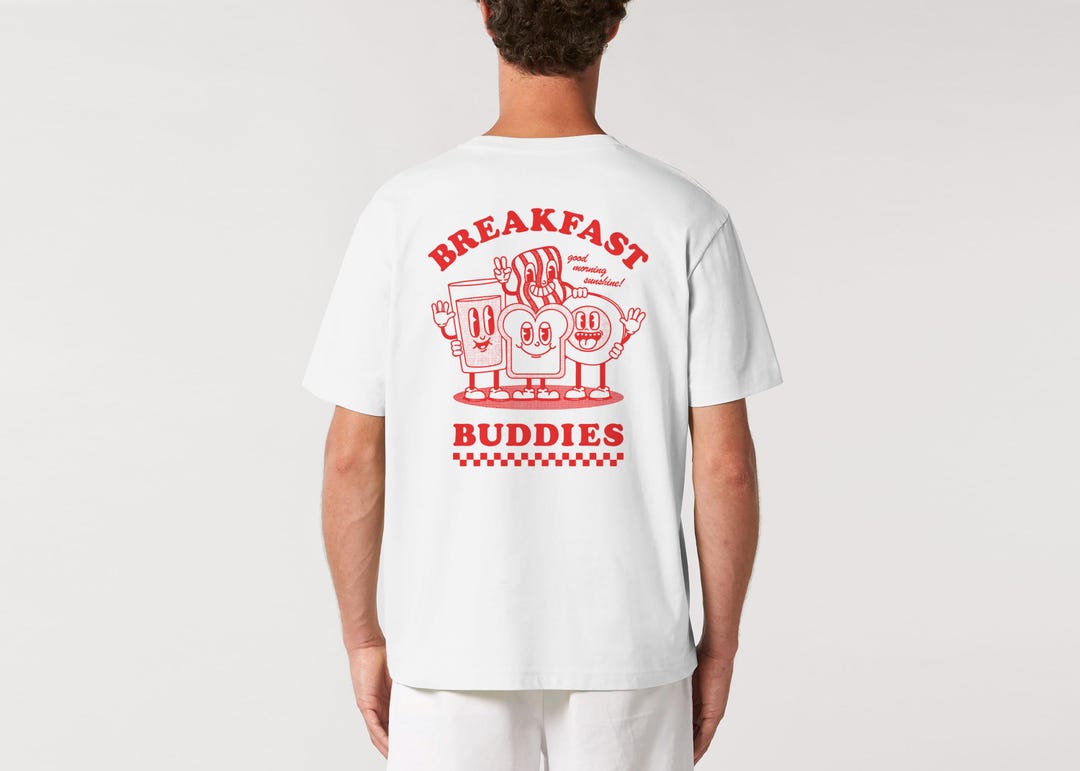 BREAKFAST BUDDIES T Shirt | Unisex T Shirt | Graphic T Shirt | Retro ...