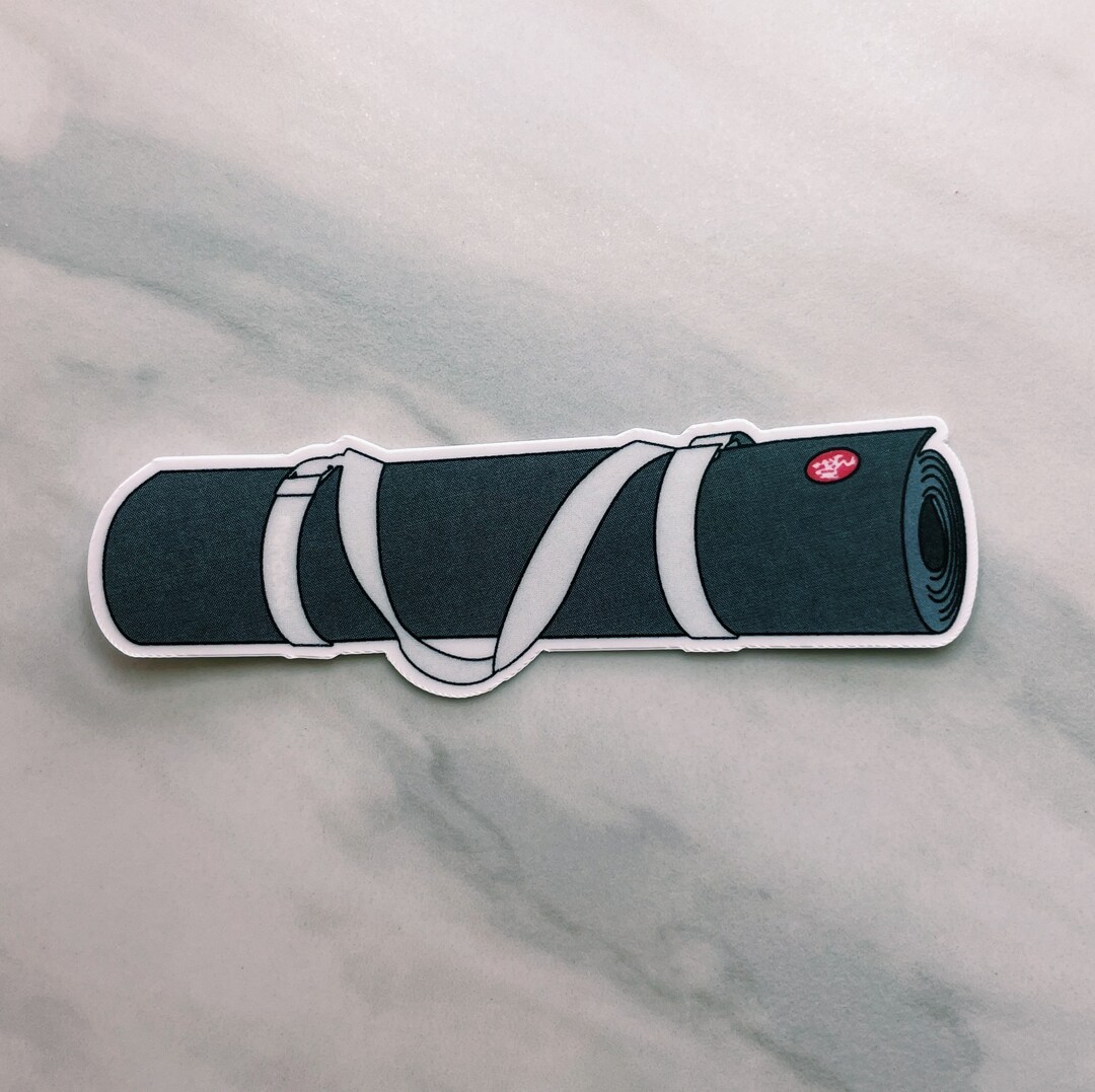 Yoga Mat Sticker - Etsy