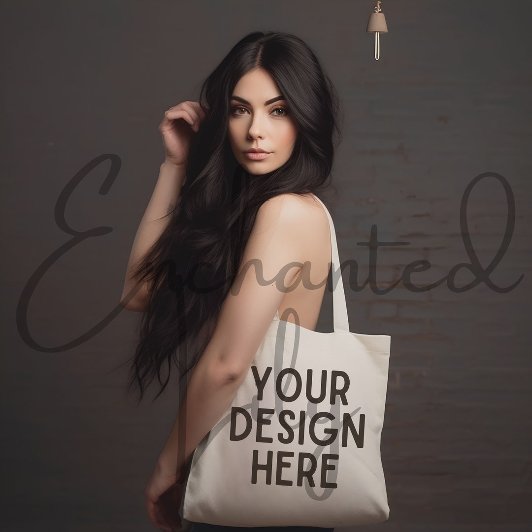 Tote Bag Mockup Canvas Tote Bag Mock Boho Tote Bag Mock Model Tote Bag ...