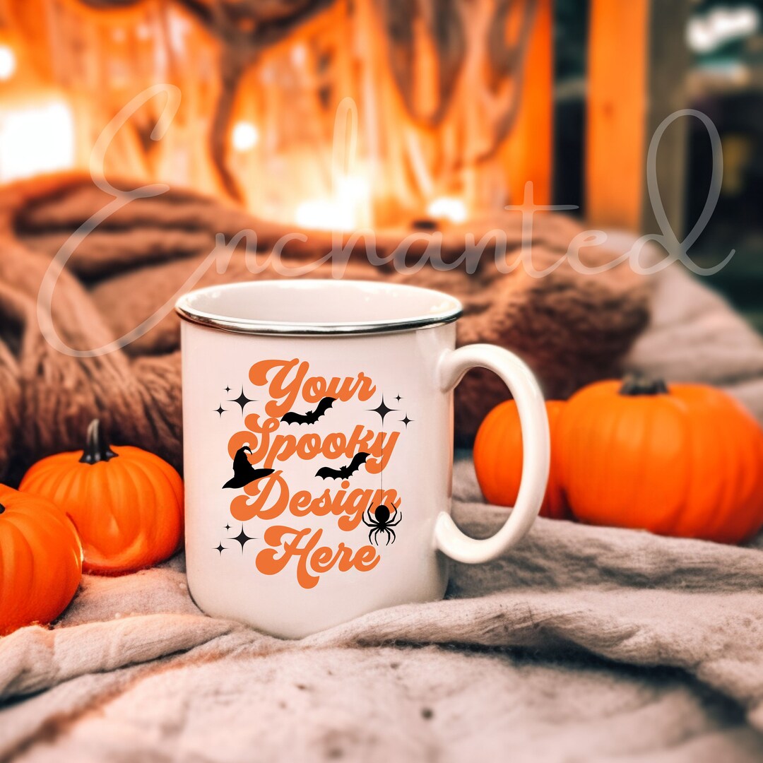 Camp Mug Mockup 12oz Halloween Mug Mock up Holiday Mockup Fall ...