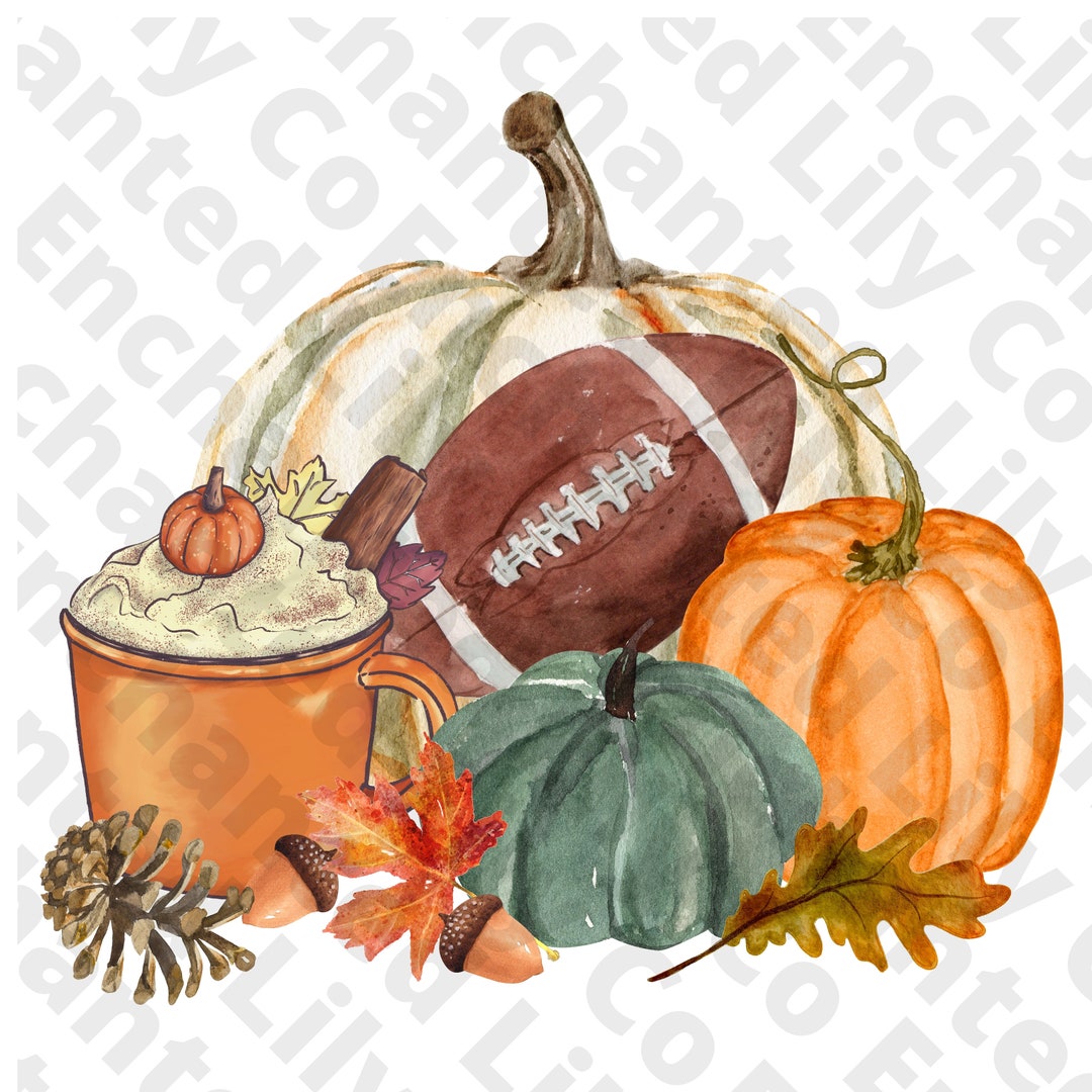 Fall Png, Football PNG, Fall PNG, Pumpkin Png,season Png,football ...