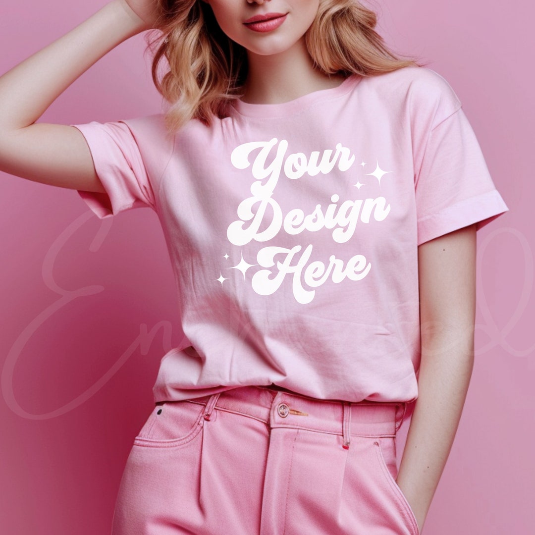 Soft Pink Shirt Mockup Shirt Mockups T-shirt Mockup Tee Shirt Mock up ...