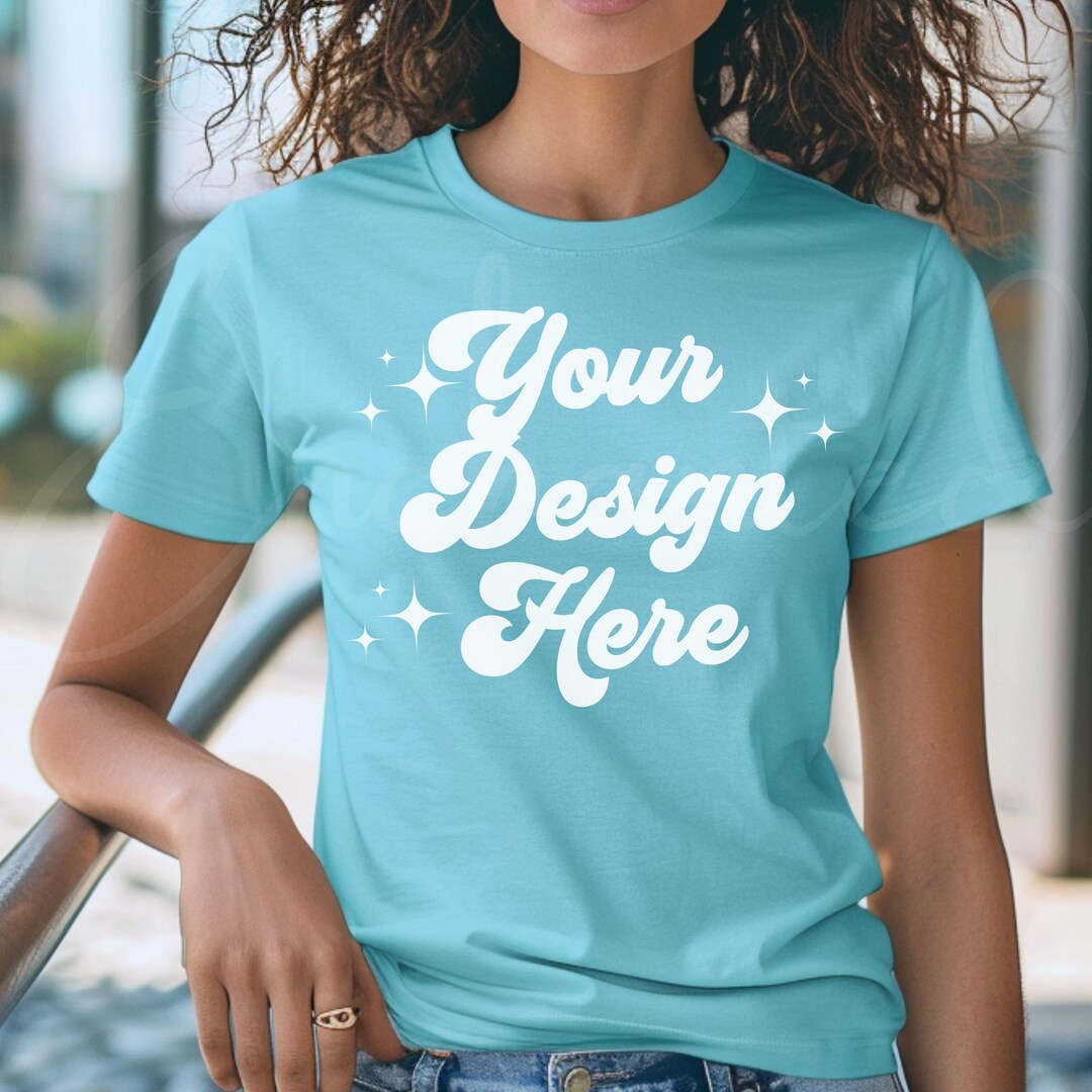 Torquise Blue Shirt Mockup Shirt Mockups T-shirt Mockup Tee Shirt Mock ...