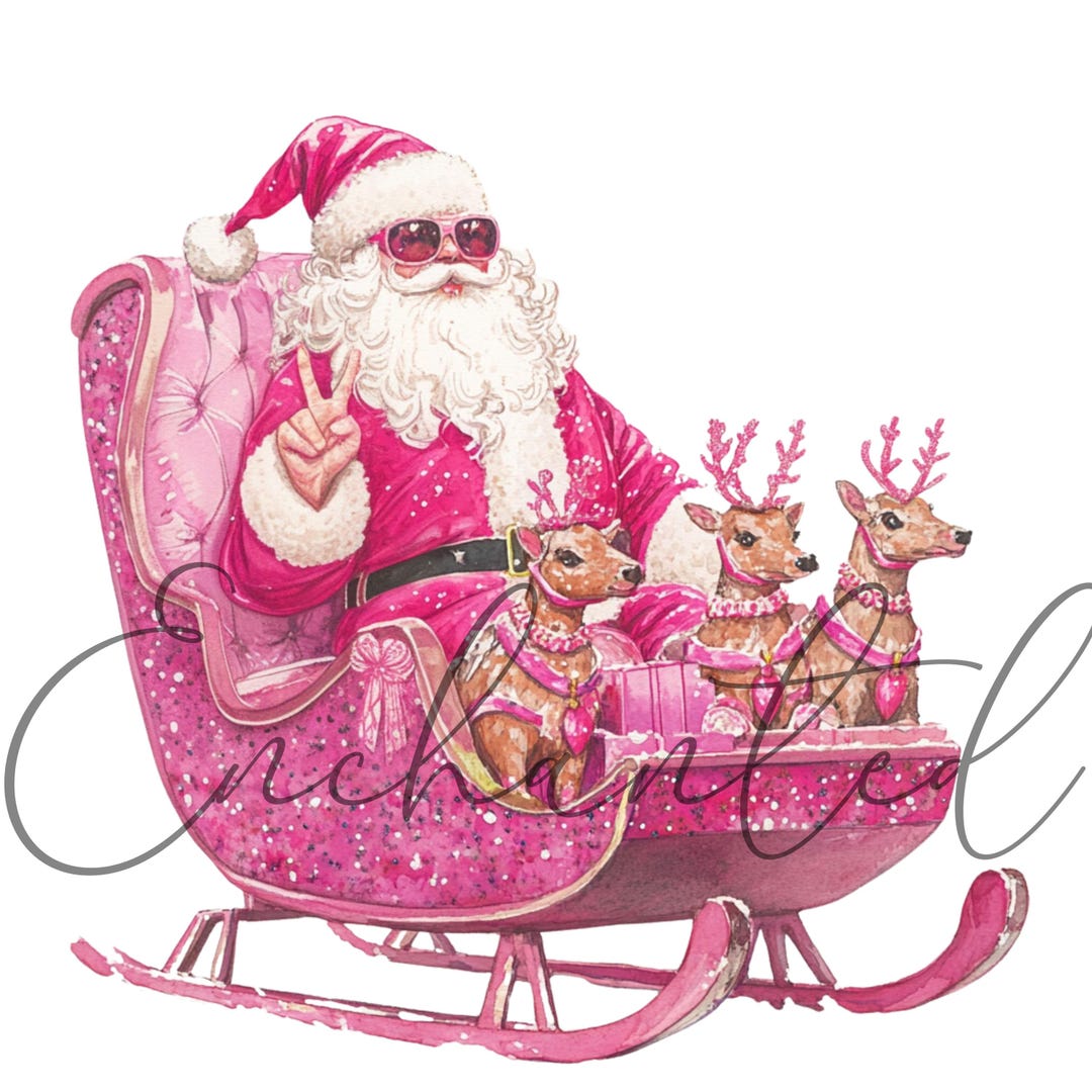 Retro Santa Christmas PNG Vintage Merry Christmas PNG Funny Santa With ...