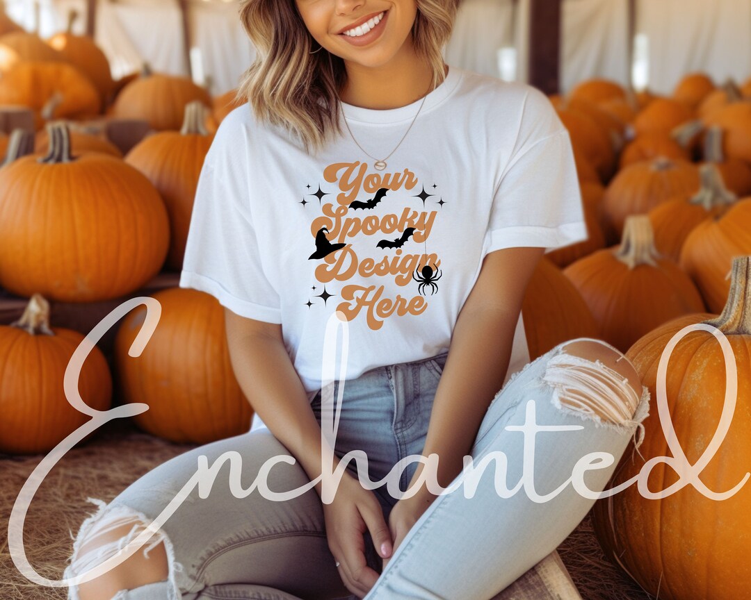Gildan 64000 Tshirt Mockup Fall Mockup Halloween Mockup Shirt Gildan ...