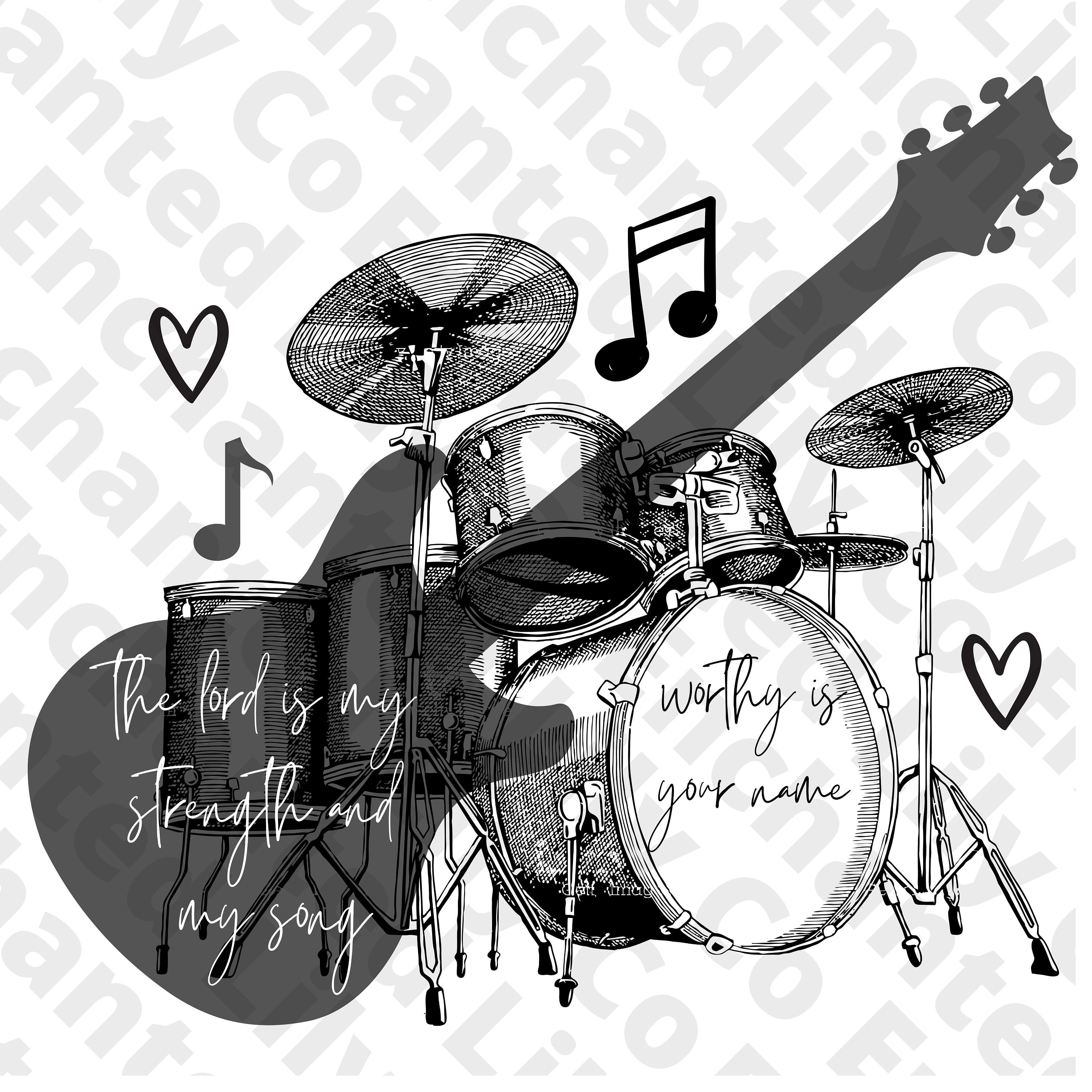 The Lord is My Strength and My Song Bible Verse PNG Christian - Etsy