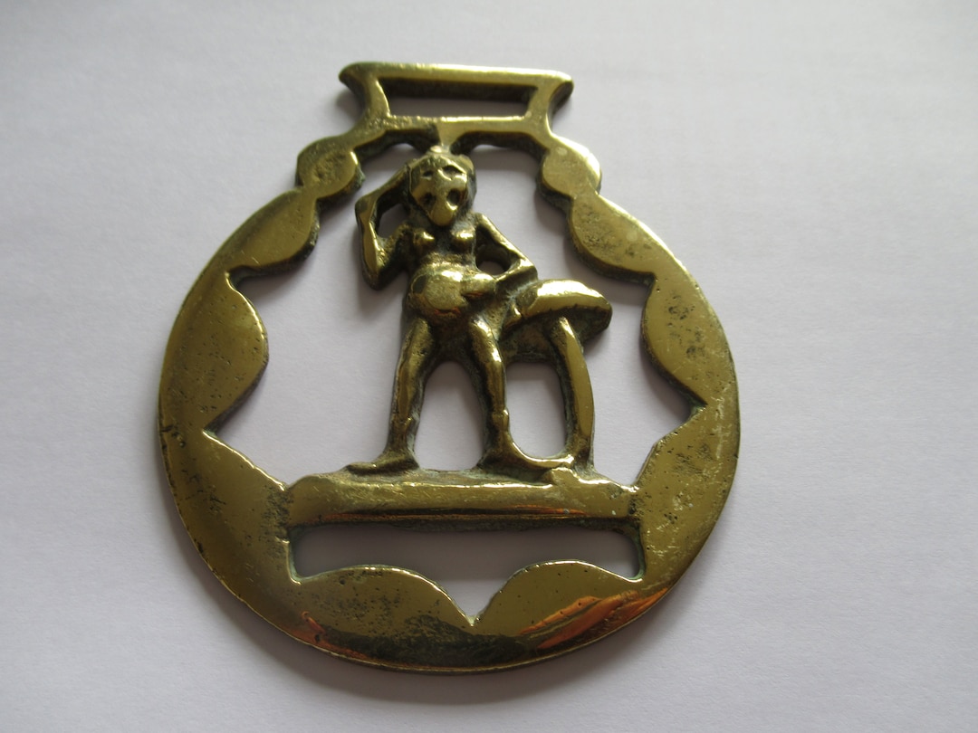 Vintagehorse Brass Lucky Piskey Pixie Imp Pagan - Etsy