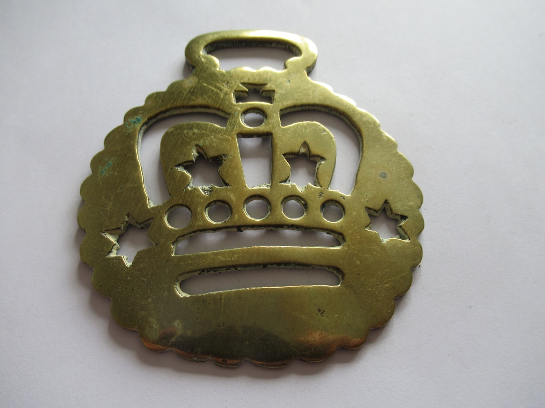 Antique Queen Victorias Crown Royalty Horse Brass Martingale Horse ...