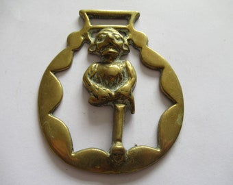 Vintage Lucky Devon Pixie Piskey Horse Brass Martingale Horse Harness ...