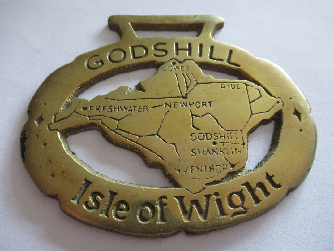 Vintage Godshill Isle of Wight Horse Brass Martingale Medallion - Etsy