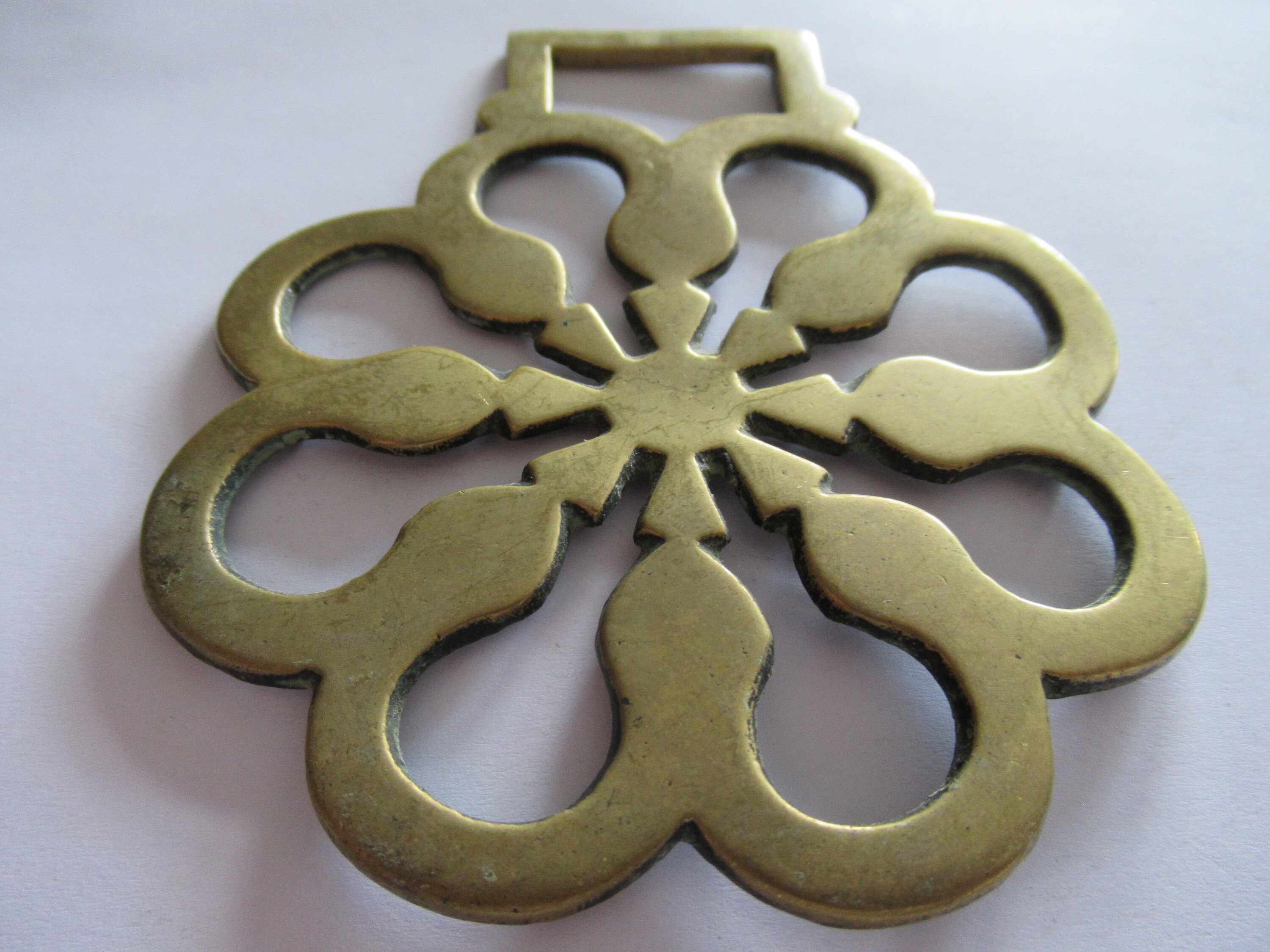 Antique Horse Brass: Revolving Sun Wheel Martingale Medallion - Etsy