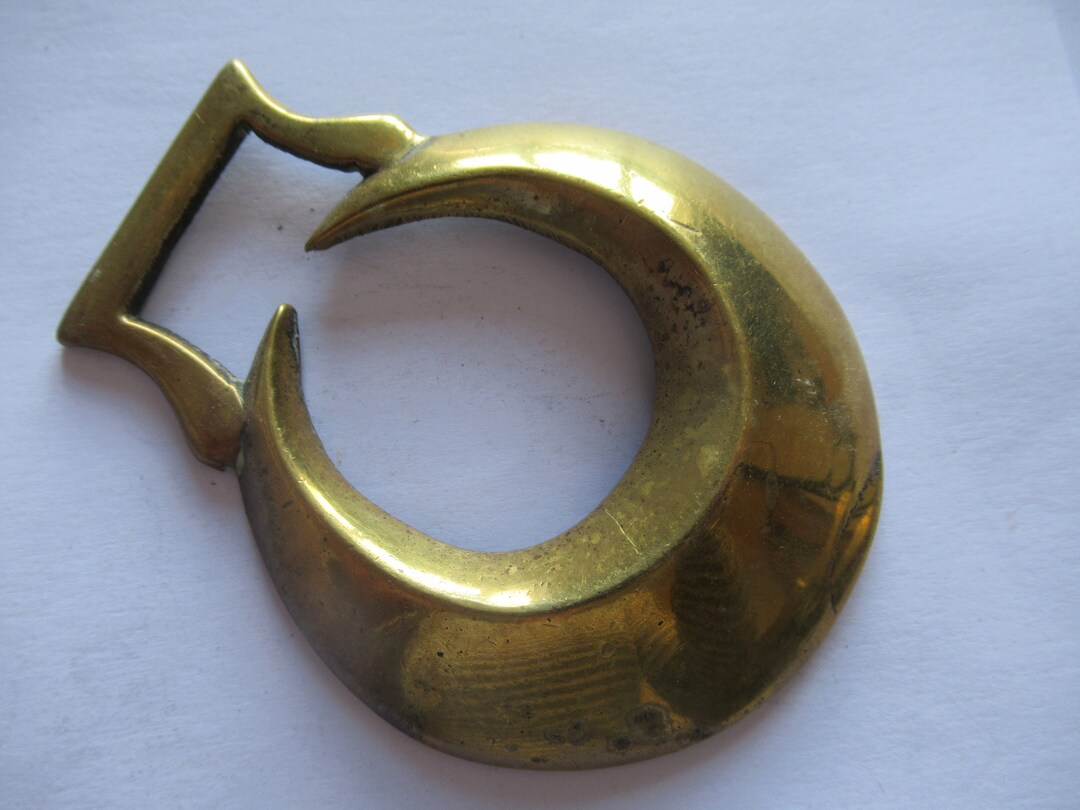Vintage Crescent Moon Horse Brass Martingale Horse Harness Ornament ...