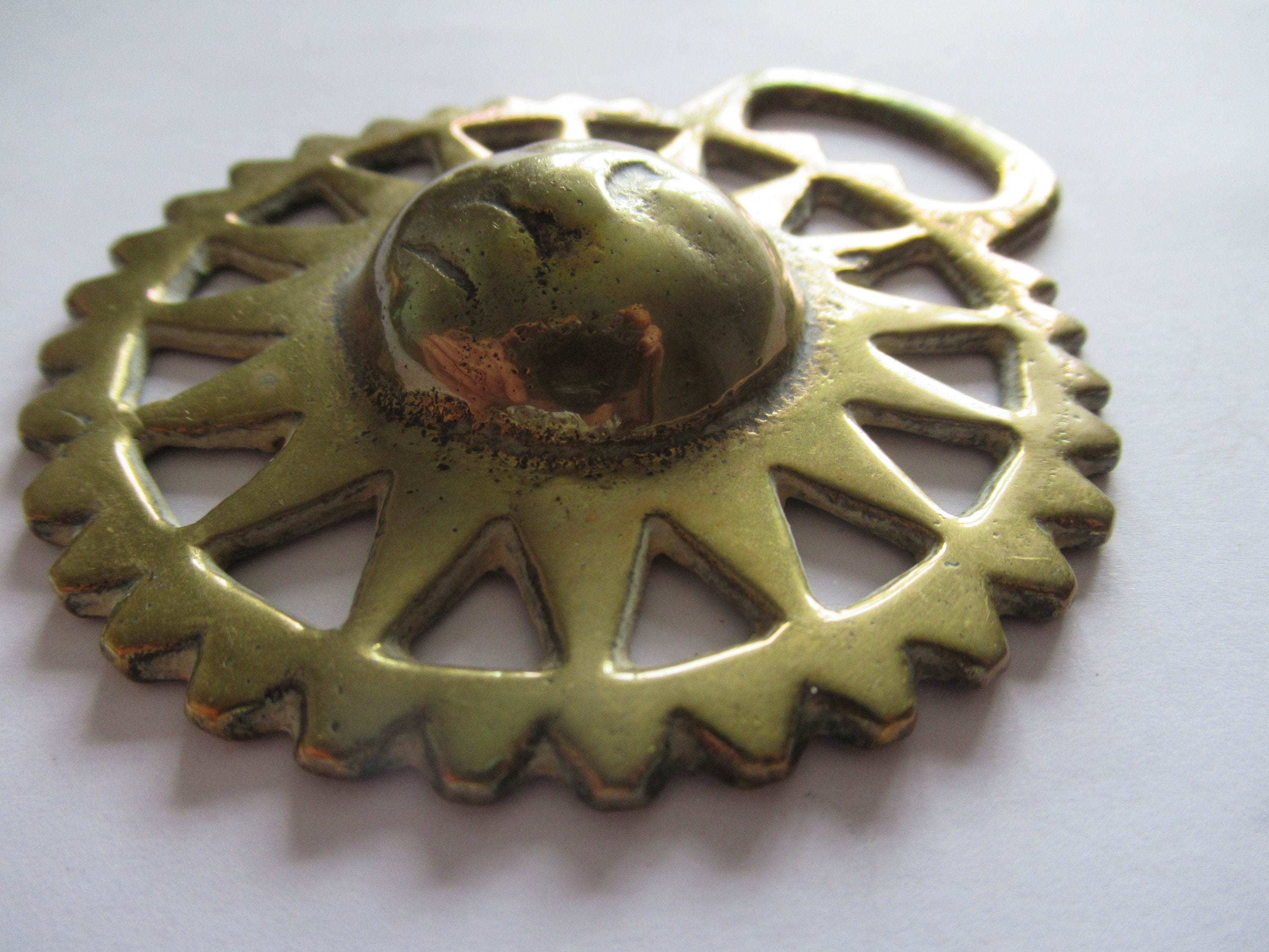 Antique Horse Brass Sun Face With Ray's Martingale Medallion Pagan - Etsy