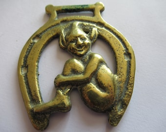 Vintage Lucky Devon Pixie Piskey Horse Brass Martingale Horse Harness ...