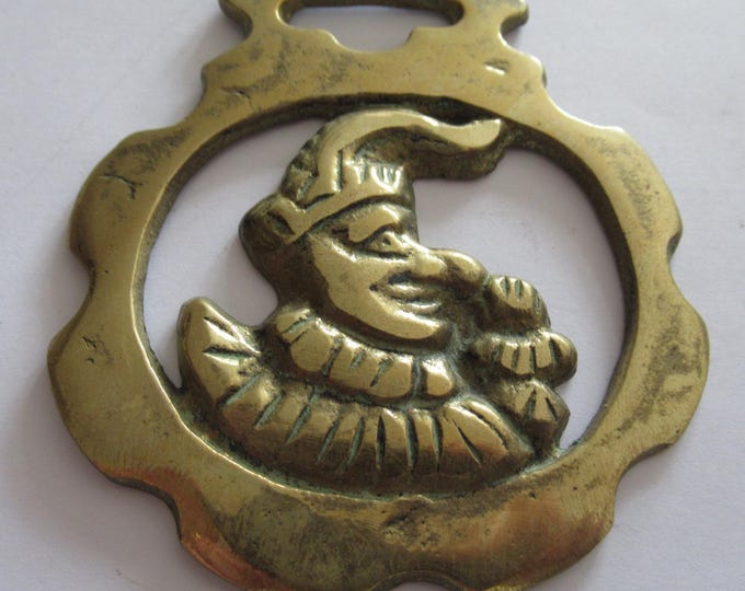 Vintage Mr Punch Punch and Judy Puppet Show Horse Brass Tack Martingale ...