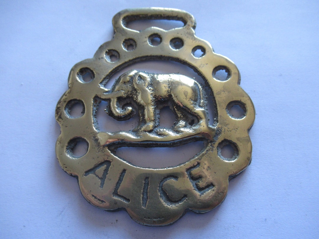 Vintage Princess Alice Elephant Horse Brass Martingale Horse Harness ...