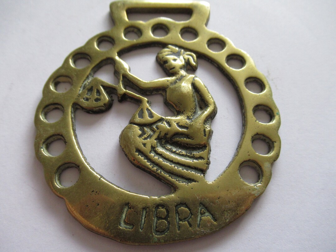 Vintage Horse Brass Zodiac Libra Scales Horse Brass Sep 23rd - Oct 22nd ...