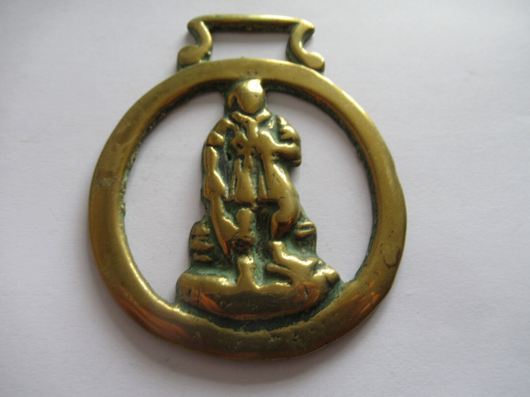 Vintage Horse Brass Blackgang Smuggler Isle of Wight Martingale ...