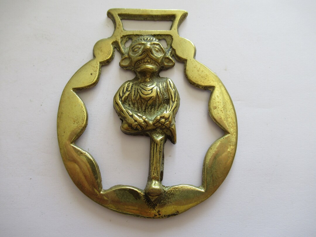 Vintage Lincoln Imp Pixie Piskey Horse Brass Martingale Horse Harness ...