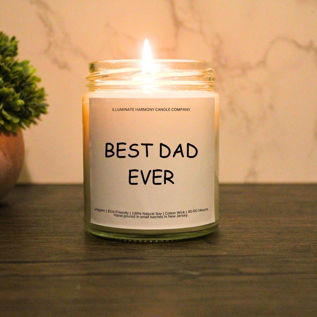Dad Ever Candle, Vegan Soy Wax Candle, Cotton Wick, 40-50 Hour Burn ...