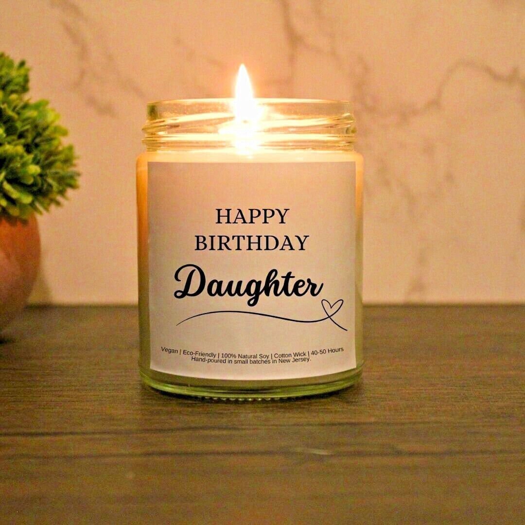 Happy Birthday Daughter Candle scented Gift for Daughter birthday Gift ...