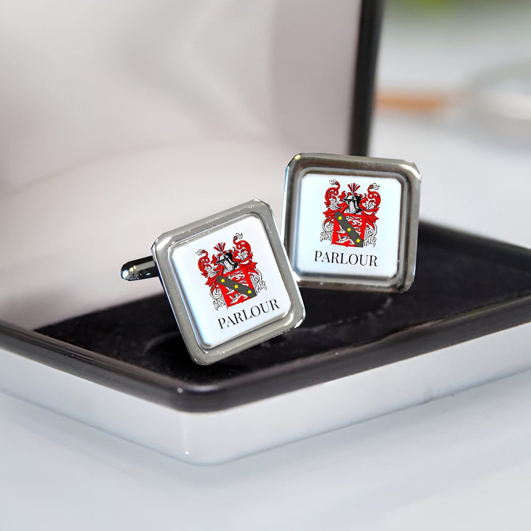 Personalised Family Crest Cufflinks – Coat of Arms Design - Etsy