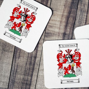 Coasters With Family Crest / Coat of Arms - Etsy