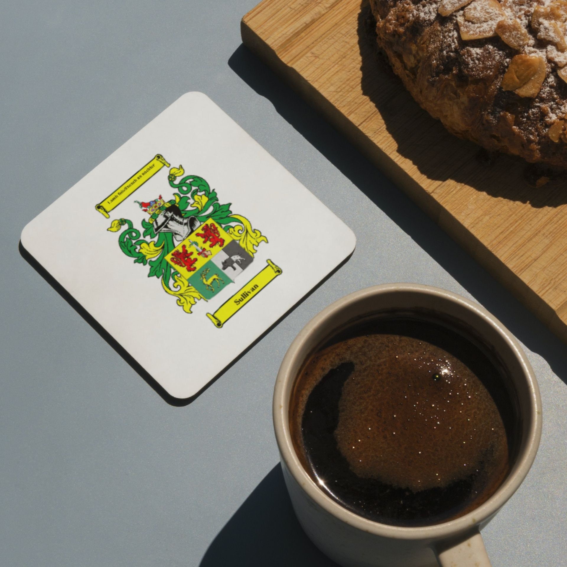 Personalised Family Crest Coaster Set – Coat of Arms - Etsy