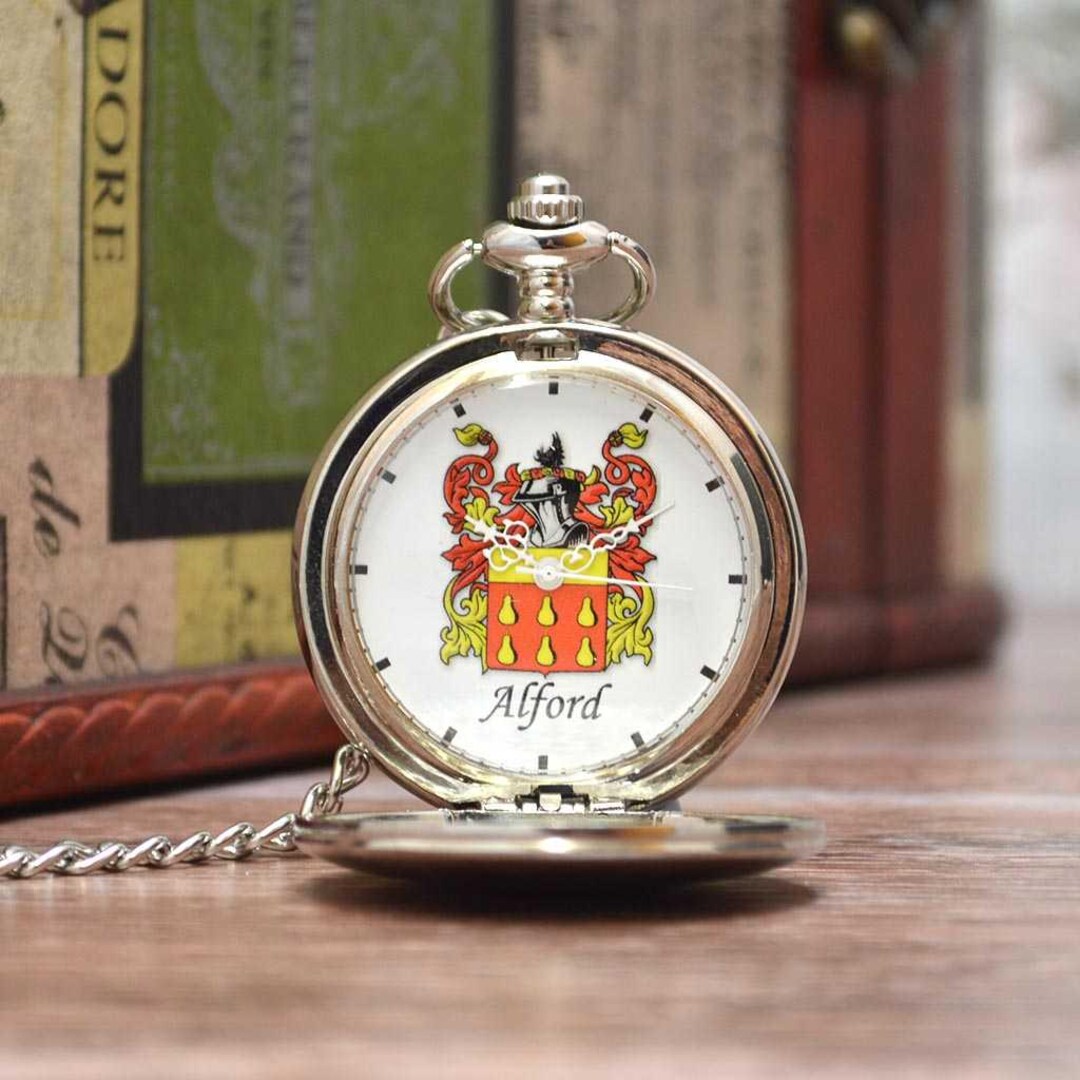 Personalised Coat of Arms Mechanical Pocket Watch – Family Crest - Etsy UK