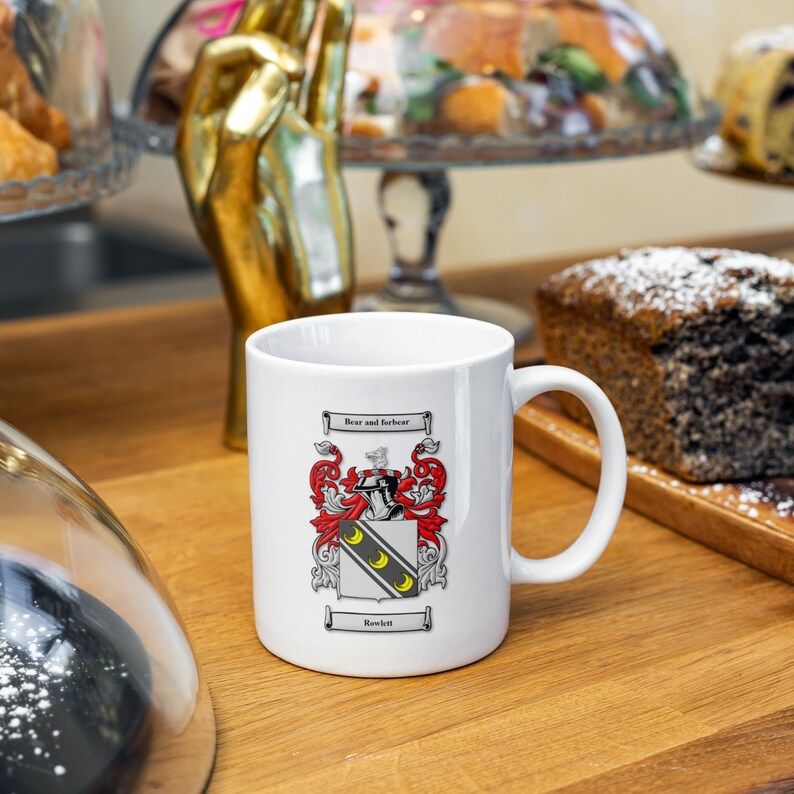 Personalised Family Crest Mug – Coat of Arms Design - Etsy