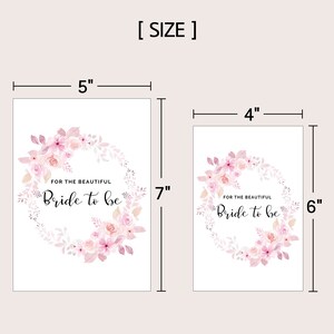 Printable for the Beautiful Bride to Be Card,bridal Shower Card,pink ...