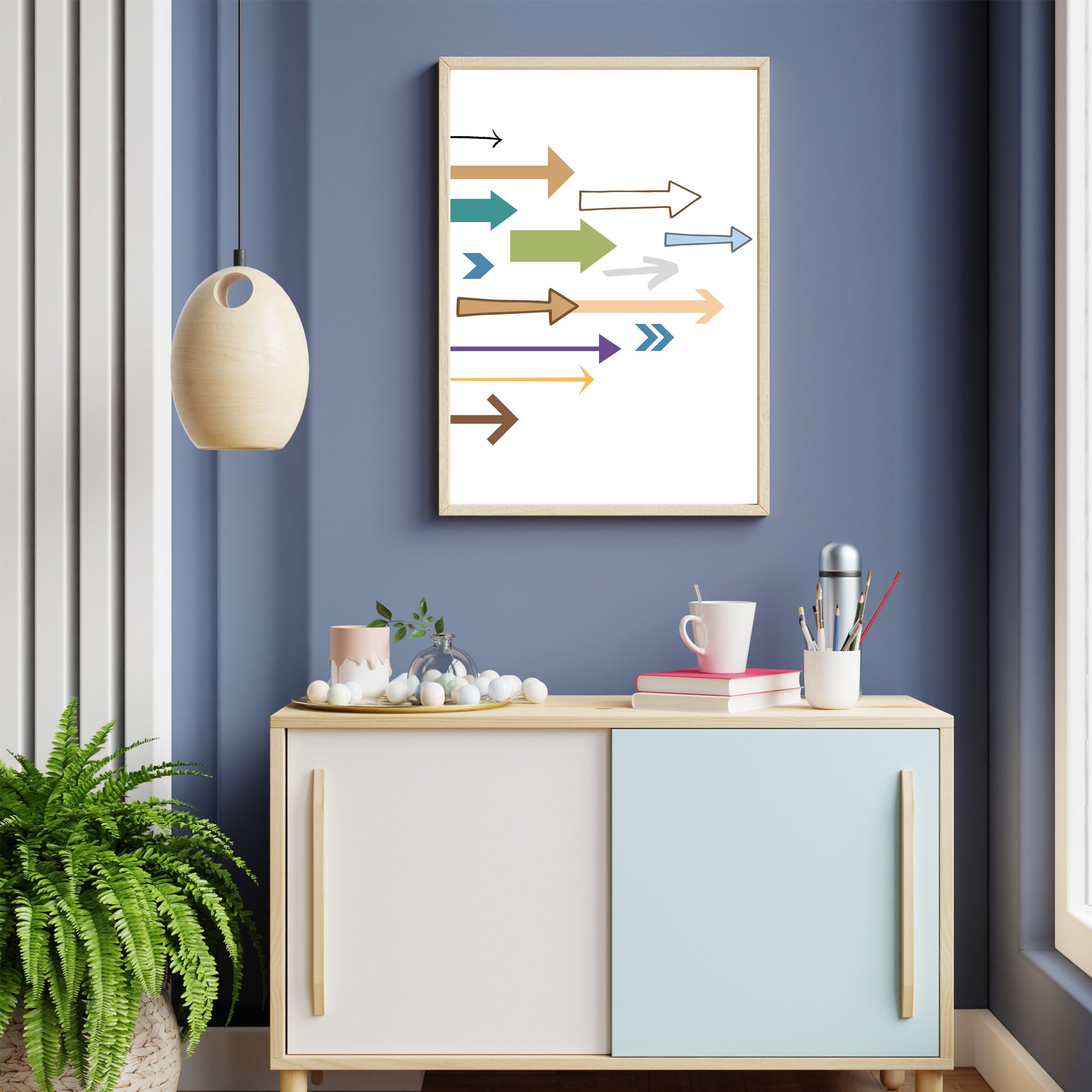 PRINTABLE Arrow Wall Decor,arrow Sign,line Wall Art,arrow Art Print ...