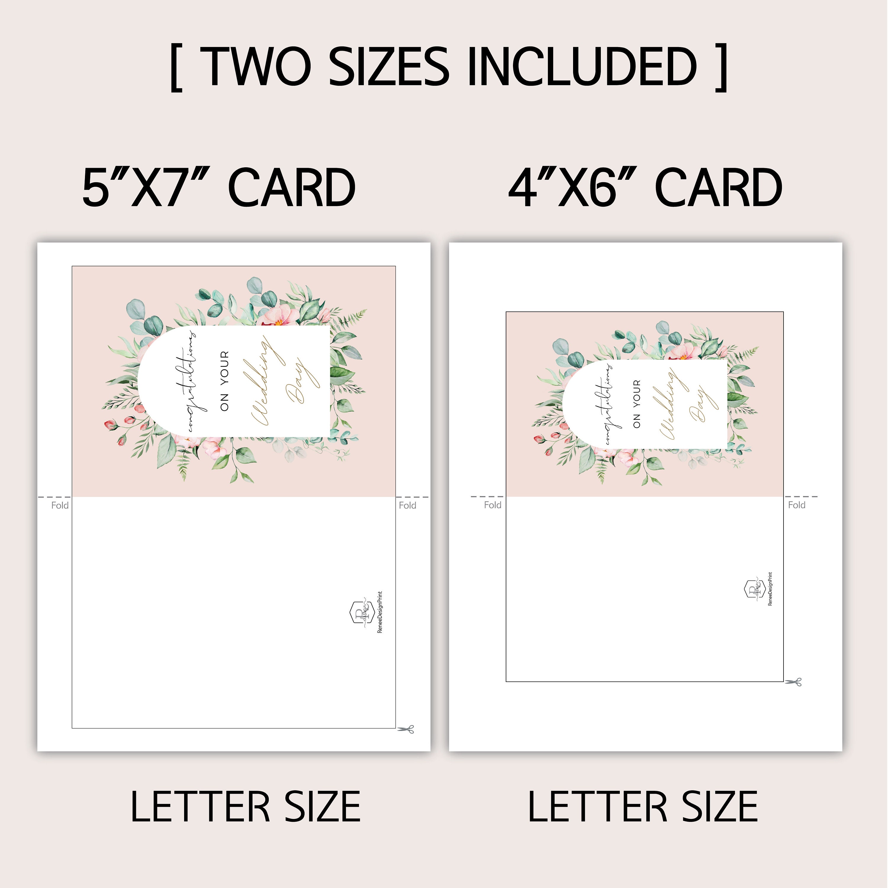 Printable Wedding Cardcongratulations on Your Wedding Day - Etsy