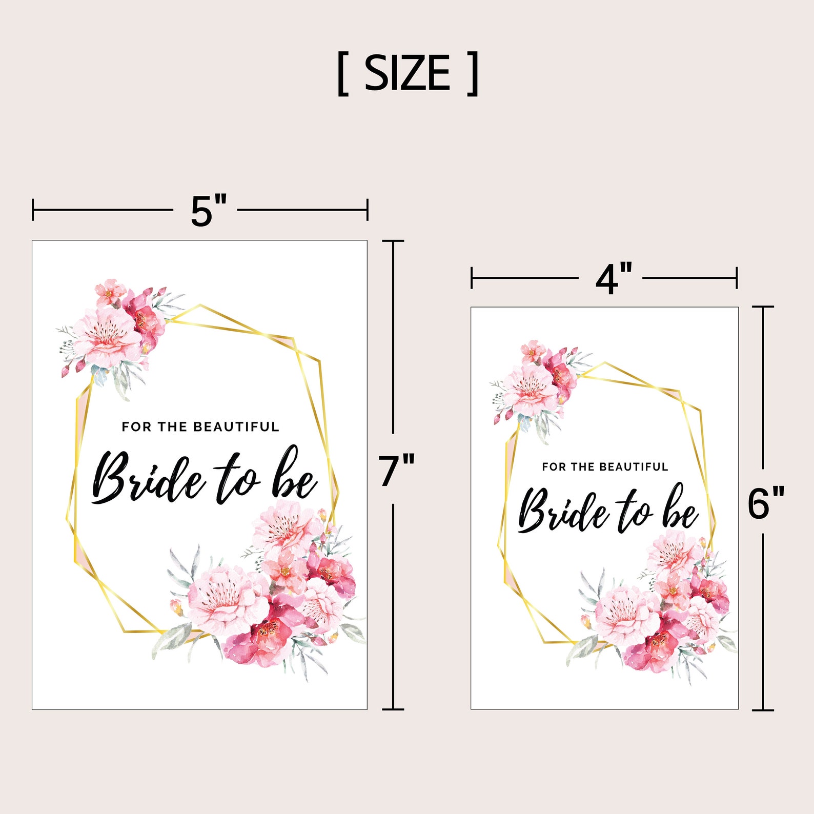 Printable for the Beautiful Bride to Be Card,bridal Shower Card,floral ...